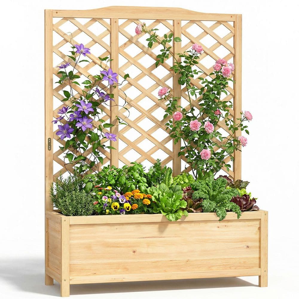 Reviews for ABORON 44 in. L x 16 in. W x 59 in. H Raised Garden Bed ...