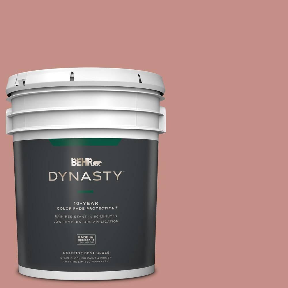 BEHR DYNASTY 5 gal. #S160-4 Portuguese Dawn Semi-Gloss Enamel Exterior ...