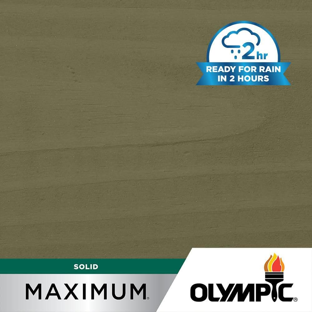 Olympic Maximum 5 gal. SC-1005 Autumn Gray Solid Color Exterior Stain ...