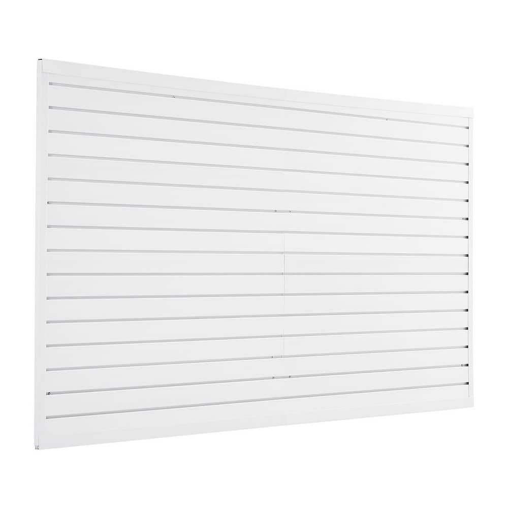 VEVOR Slat Wall Paneling, 0.78 in. H x 96.45 in. W SlatWall Panels in ...