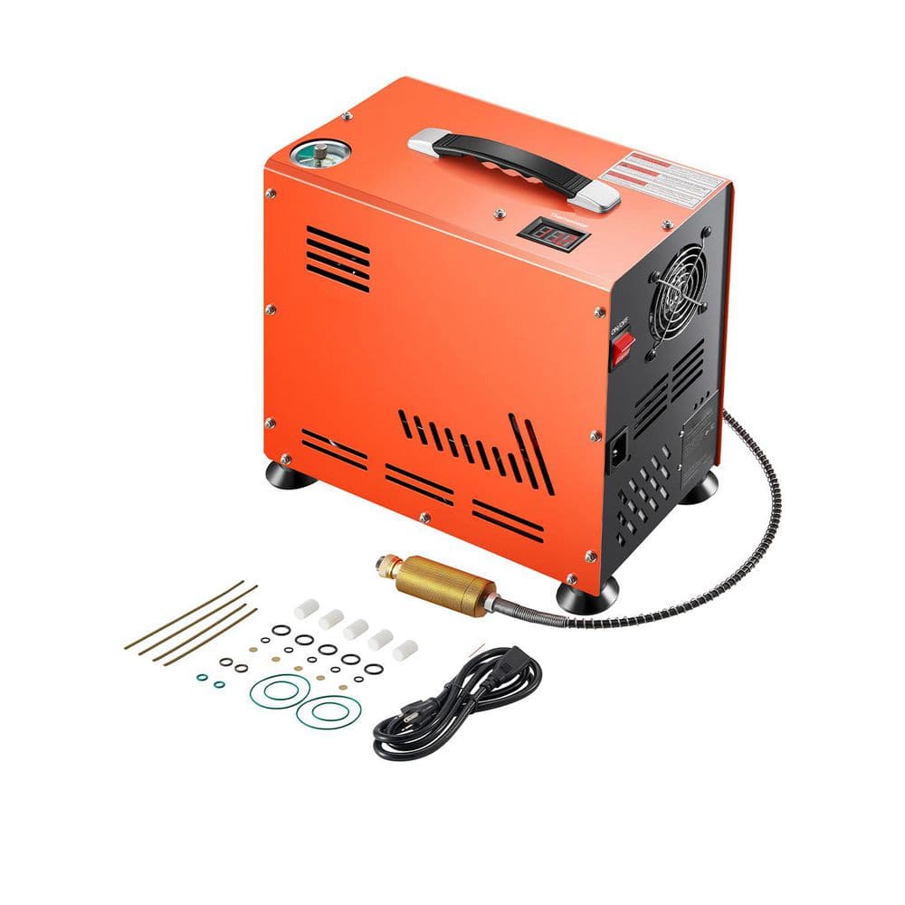 SKYSHALO PCP Air Compressor, 800W Dual-Cylinder PCP Airgun Compressor ...