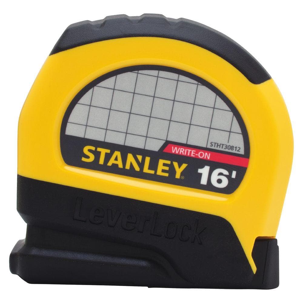 Stanley LeverLock 16 ft. x 3/4 in. Tape Measure STHT30812L - The Home Depot