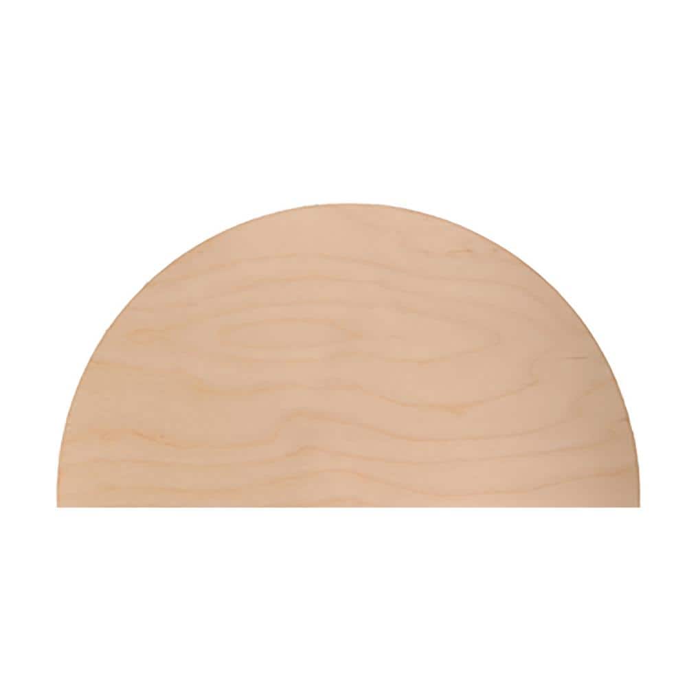 Handprint 1/2 in. x 16 in. Birch Plywood Half Circle 453782 - The Home ...