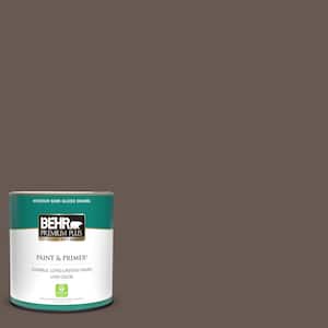 BEHR PREMIUM PLUS 8 oz. #MQ2-44 Museum Flat Interior/Exterior Paint ...