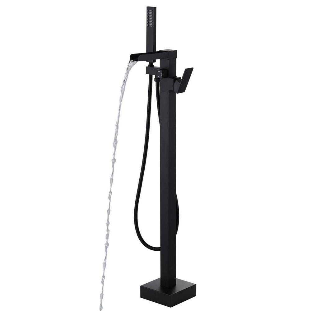 ALEASHA Single-Handle Claw Foot Freestanding Floor Mount Tub Faucet ...
