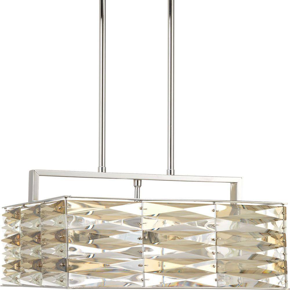 Progress Lighting The Pointe Collection 5-Light Polished Chrome Pendant ...