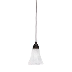 Bryson 100-Watt 1-Light Brown Shaded Pendant Light Mini Pendant with 5. ...