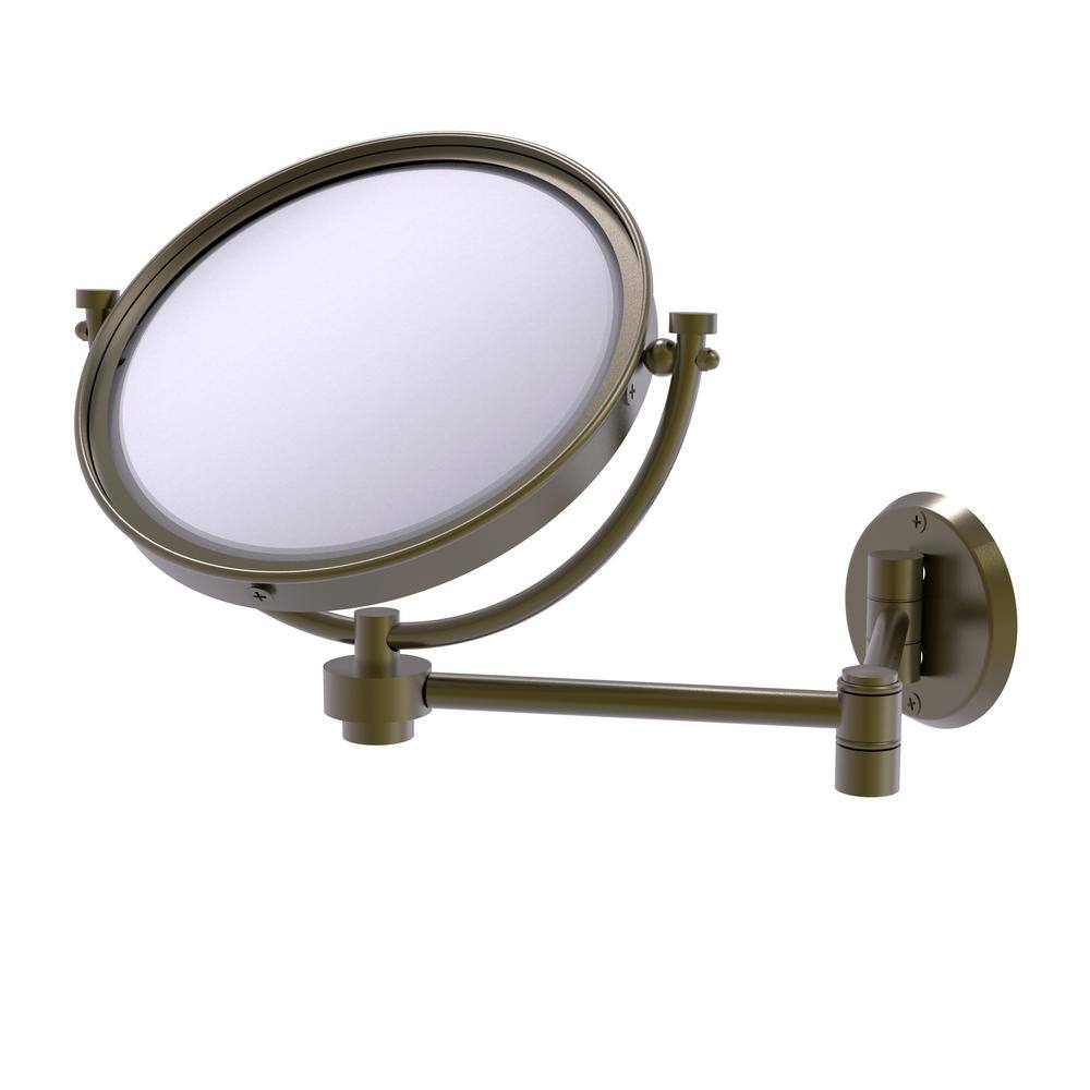 Allied Brass 8 in. W x 10 in. H Small Large Round Tri Fold Metal Framed ...