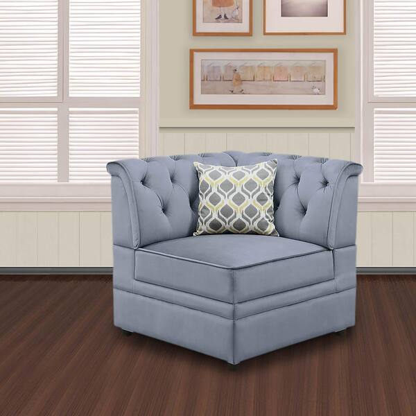 Acme Furniture Bois Grey Velvet Wedge Sofa Set | Cabinets Matttroy