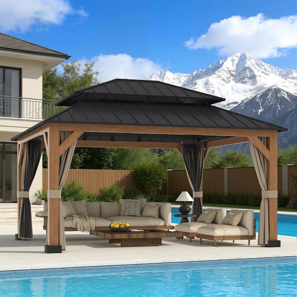 Have a question about GAZEBEST 15 ft. x 13 ft. Cedar Wood Hardtop ...