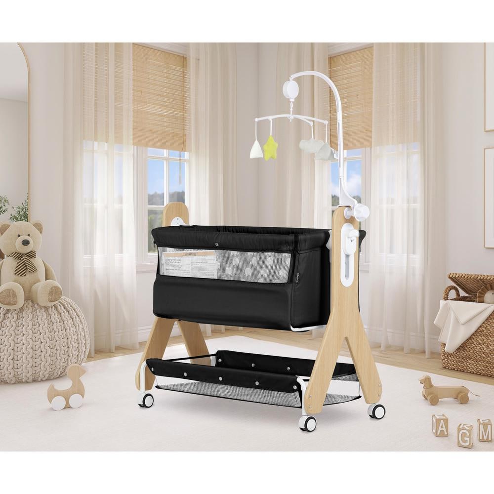 Dream On Me Black Horton Bassinet and Bedside Sleeper 3992-BLK - The ...