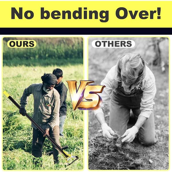 Oyezvary Stirrup Hoe Garden Tool Hula Weeding Hoe Long Handle Heavy ...