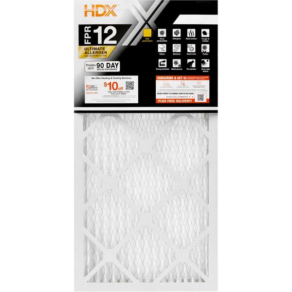HDX 20 in. x 36 in. x 1 in. Ultimate Allergen Pleated Air Filter FPR 12 ...
