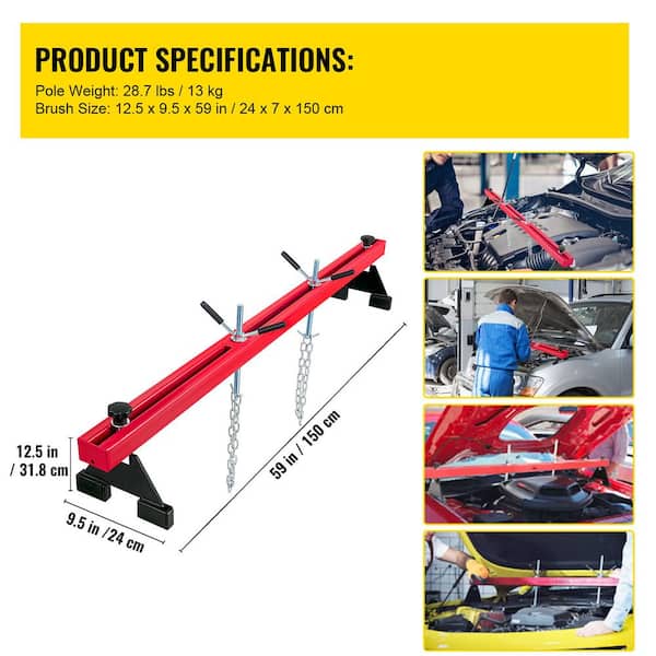 SKYSHALO Engine Hoist 2 Point Lift Holder Hoist Dual Hooks Engine Hoist Keeps Engine Stable for Home Garages Auto Repair Shop FDJZCG1100LBSJTOPV0 0718 The Home Depot
