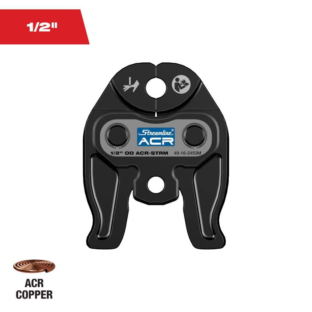 Milwaukee 1/2 in. Streamline ACR Press Jaw for M12 FORCE LOGIC Press ...