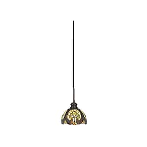 Albany 60-Watt 1-Light Espresso Pendant Mini Pendant Light Pewter Art ...