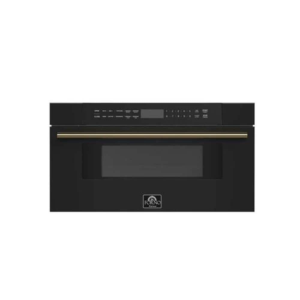 Forno Capoliveri 30 in. 1.2 cu. Ft. 1000 W Microwave Drawer in Black ...