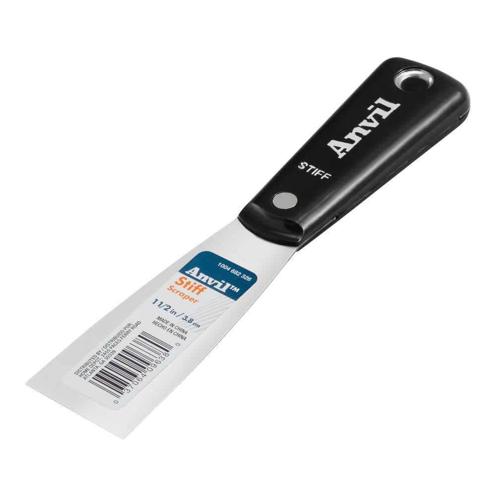 Anvil 1.5 in. Stiff Steel Paint Scraper X15S-ANV - The Home Depot