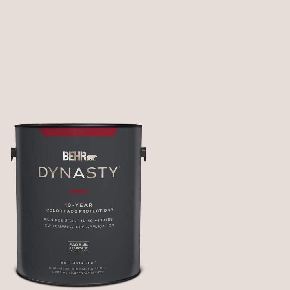 BEHR DYNASTY 1 gal. #PR-W11 Patience Flat Exterior Stain-Blocking Paint ...