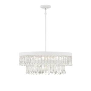 SAVOY HOUSE Meridian 6-Light Bisque White Chandelier M100119BQW - The ...
