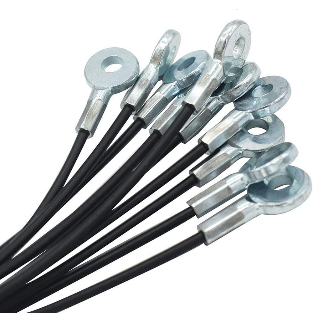 Galvanized Steel Wire Cable 10 in. 3mm Thickness Eyelets Lanyard Safety ...