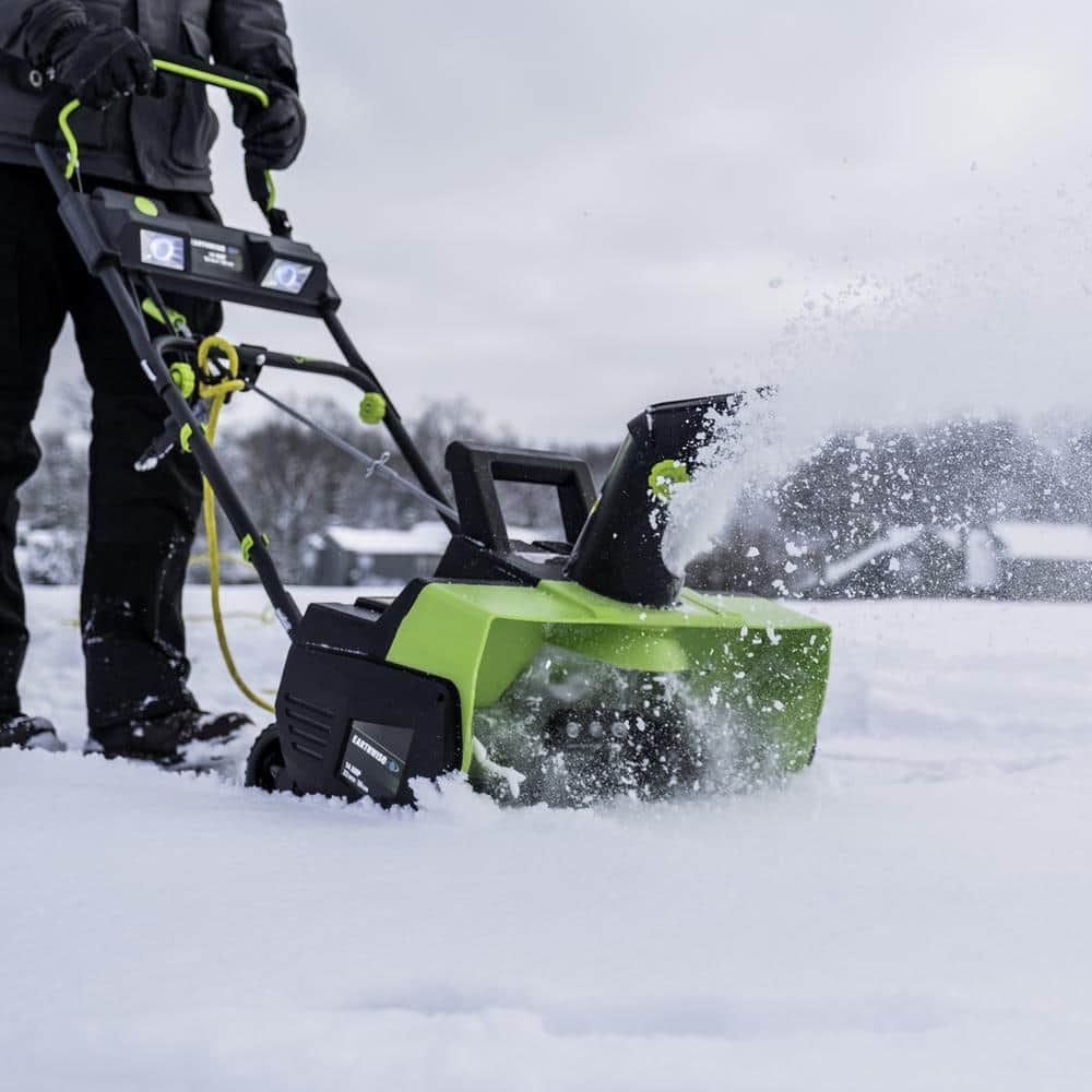 Earthwise SN71022 22 in. 14 Amp Corded Electric Snow Thrower with LED ...