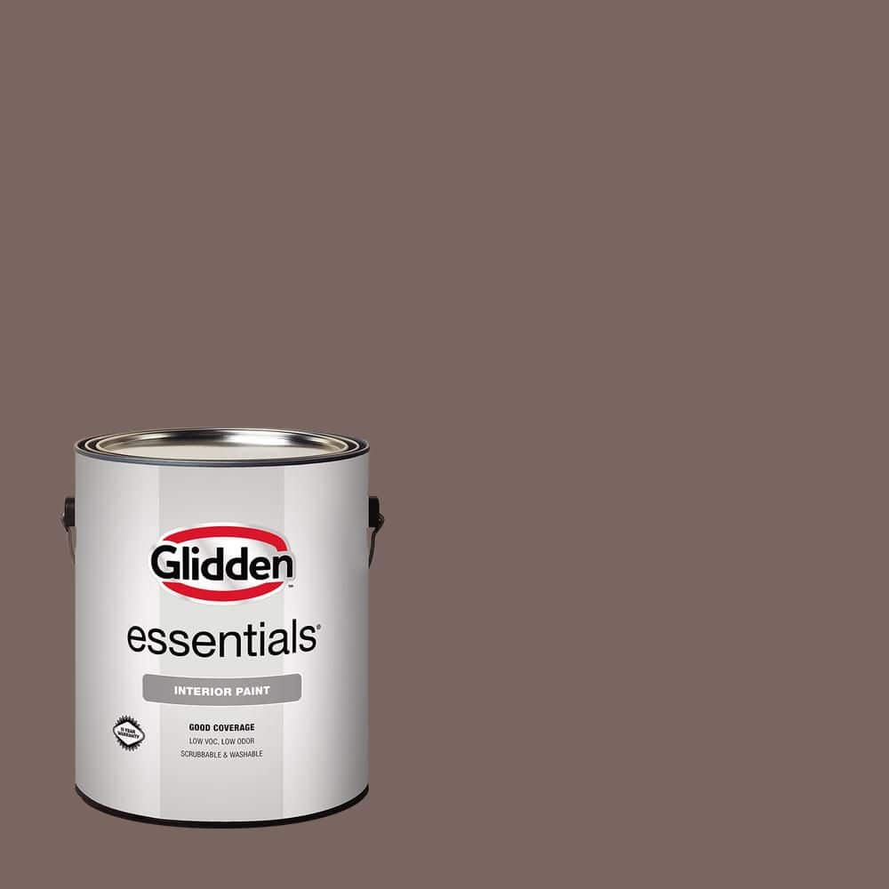 Glidden Essentials 1 gal. PPG1017-6 Bold Brandy Flat Interior Paint ...