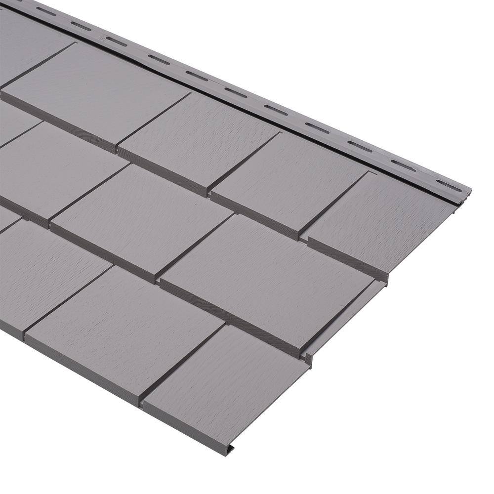 Ply Gem 9 x24 in. Nantucket Gray Polypropylene Take Home Sample Cedar ...