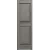 Builders Edge 14.75 in. x 71 in. Raised Panel Vinyl Exterior Shutters ...