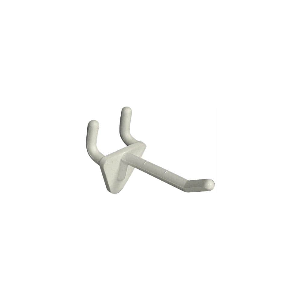 Azar Displays 2 in. White Glass Filled Nylon Hook (50-Pack) 800072-WHT ...