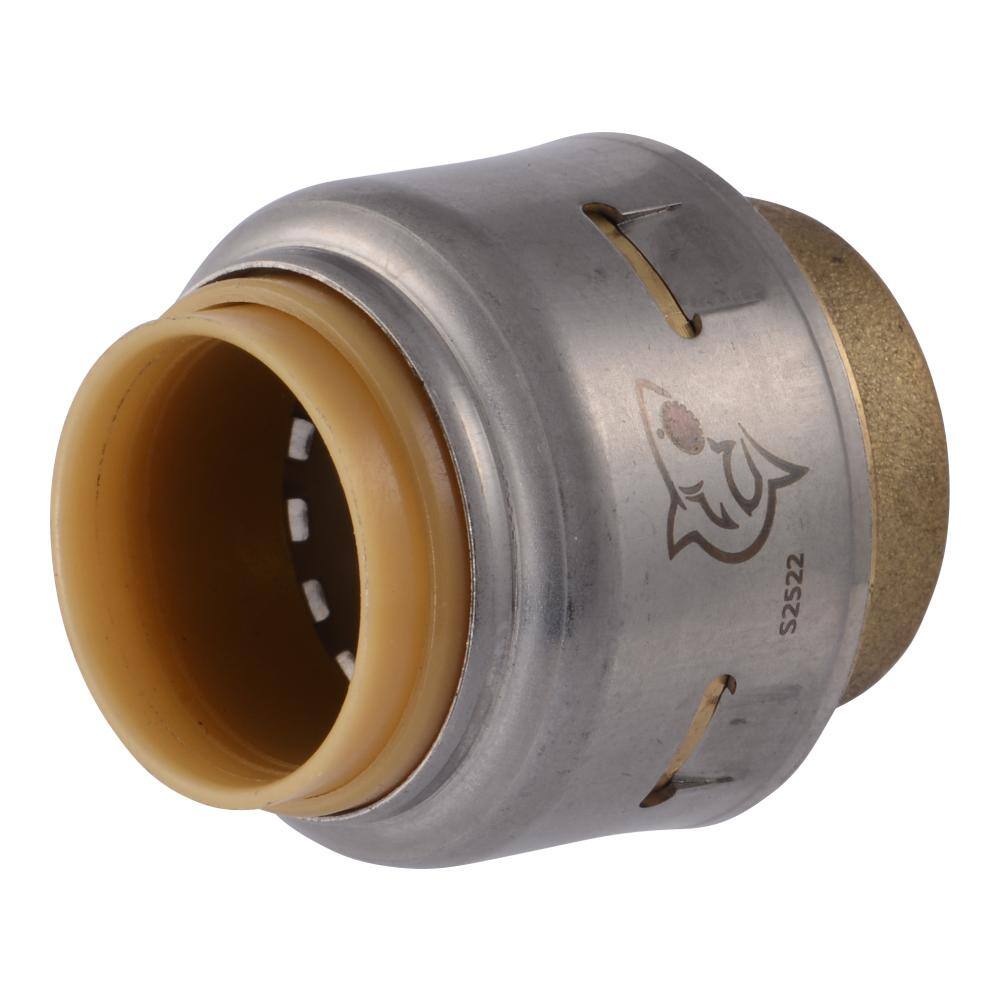 SharkBite Max 1/2 in. Push-to-Connect Brass End Stop Fitting (12-Pack ...