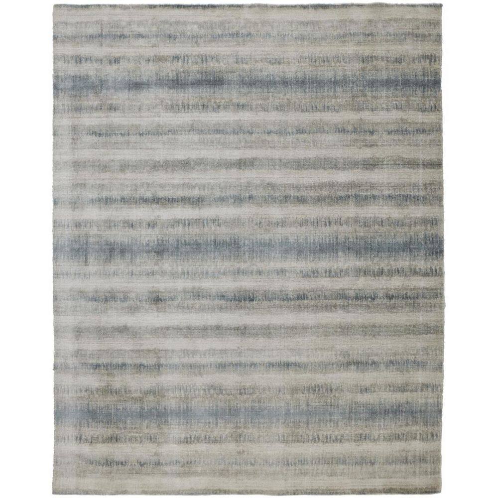 HomeRoots 2 X 8 Blue, Gray Abstract Area Rug 2000514430 - The Home Depot