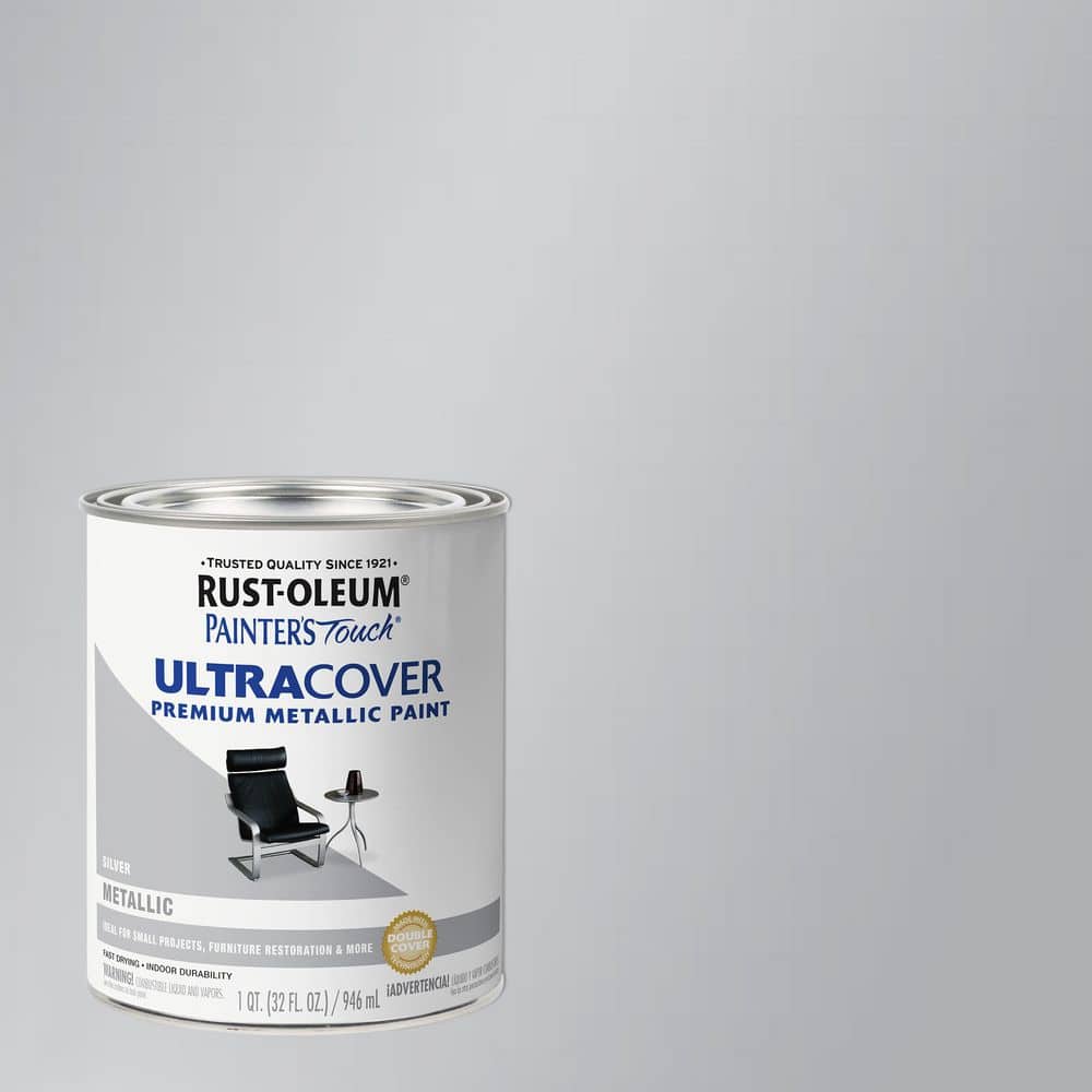 Rust-Oleum Painter's Touch 32 oz. Ultra Cover Metallic Silver General ...