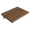 ANZZI Shoren 12.6 in. Teak Wall Mounted Shower Seat AC-AZ8210 - The ...