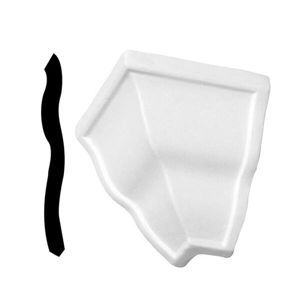 Focal Point Leaf and Dart 1/4 in. x 5 in. x 3-1/2 in. Primed ...
