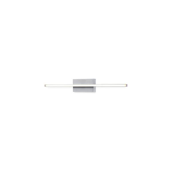 KUZCO Vega Minor 24 in. 1-Light 18-Watt Brushed Nickel Integrated LED Wall Sconce WS18224-BN ...