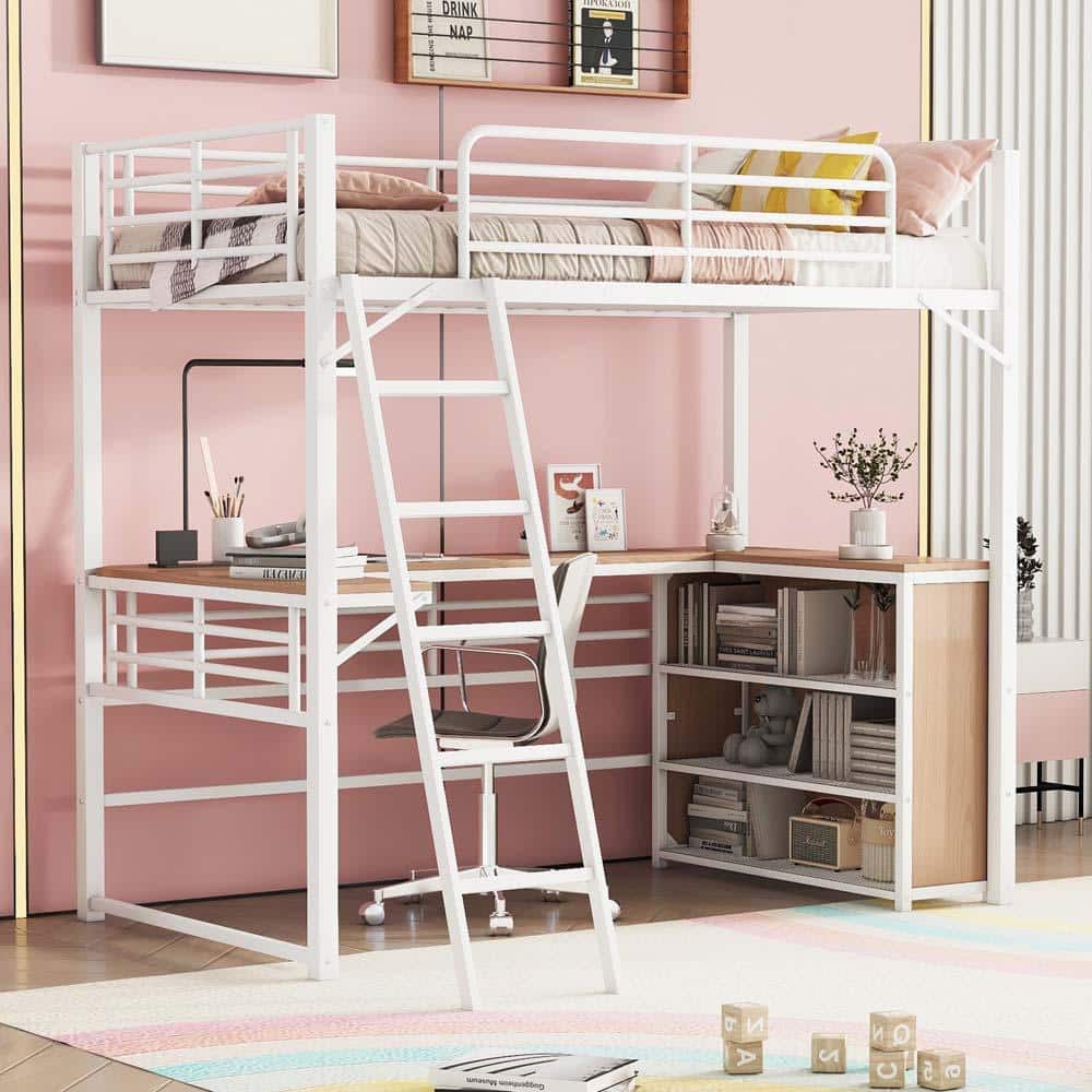 wetiny Pink Twin Platform Bed D-SF000079AAK - The Home Depot