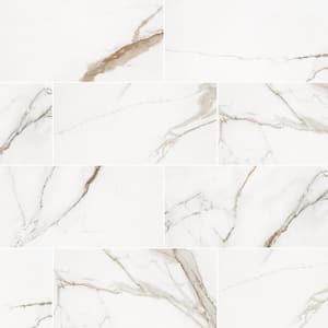 MSI Michella Marbella 24 in. x 48 in. Matte Porcelain Marble Look Floor ...
