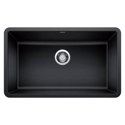 Blanco PRECIS Undermount Granite Composite 30 in. Single Bowl Kitchen ...