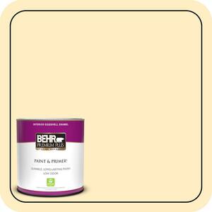 BEHR DYNASTY 1 gal. #350A-3 Pale Sunshine Satin Enamel Exterior Stain ...