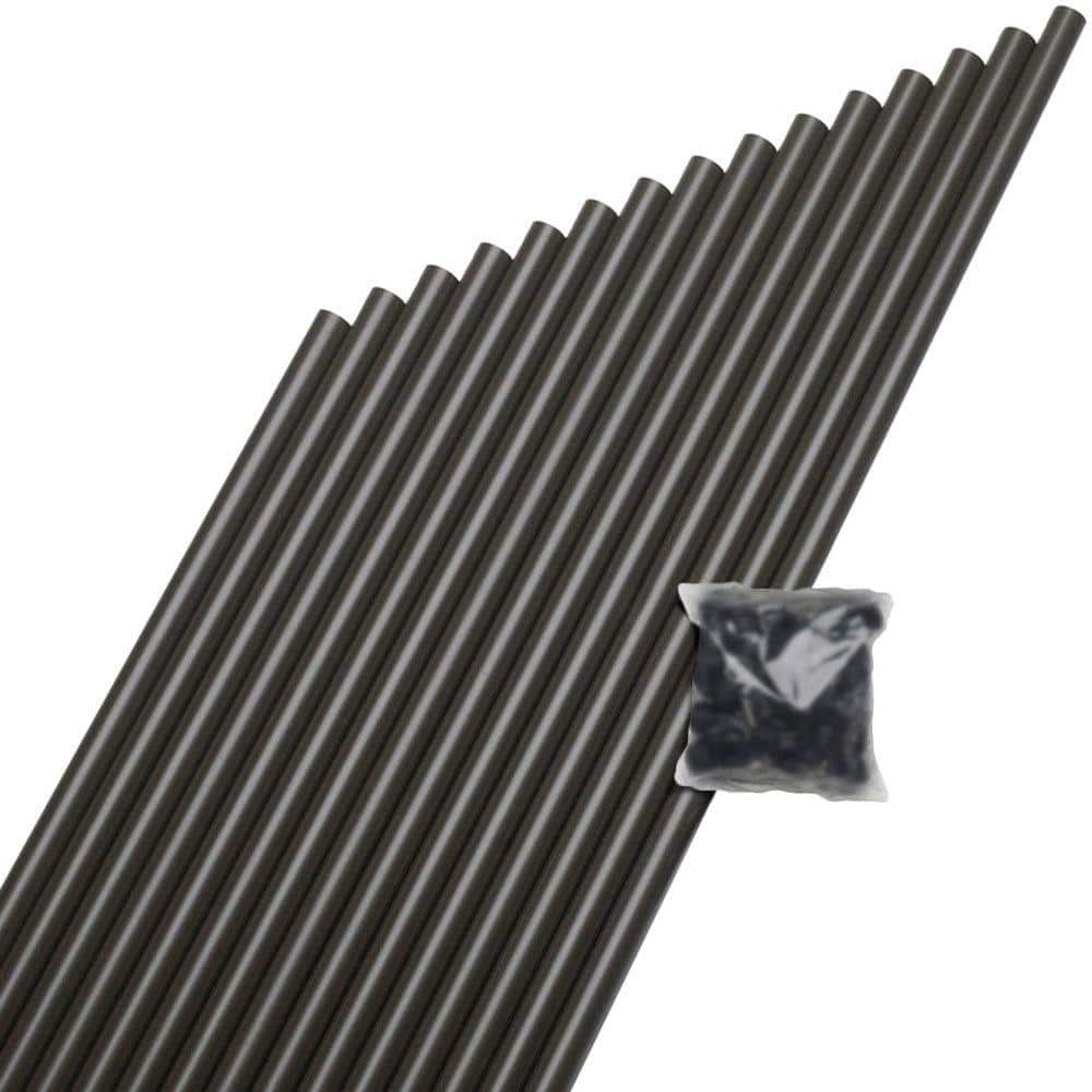 ProWood 3/4 in. x 26 in. Bronze Aluminum Round Baluster (15-Pack) 76928 ...