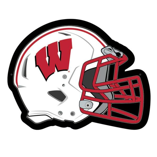Evergreen University of Wisconsin-Madison Helmet 19 in. x 15 in. Plug ...