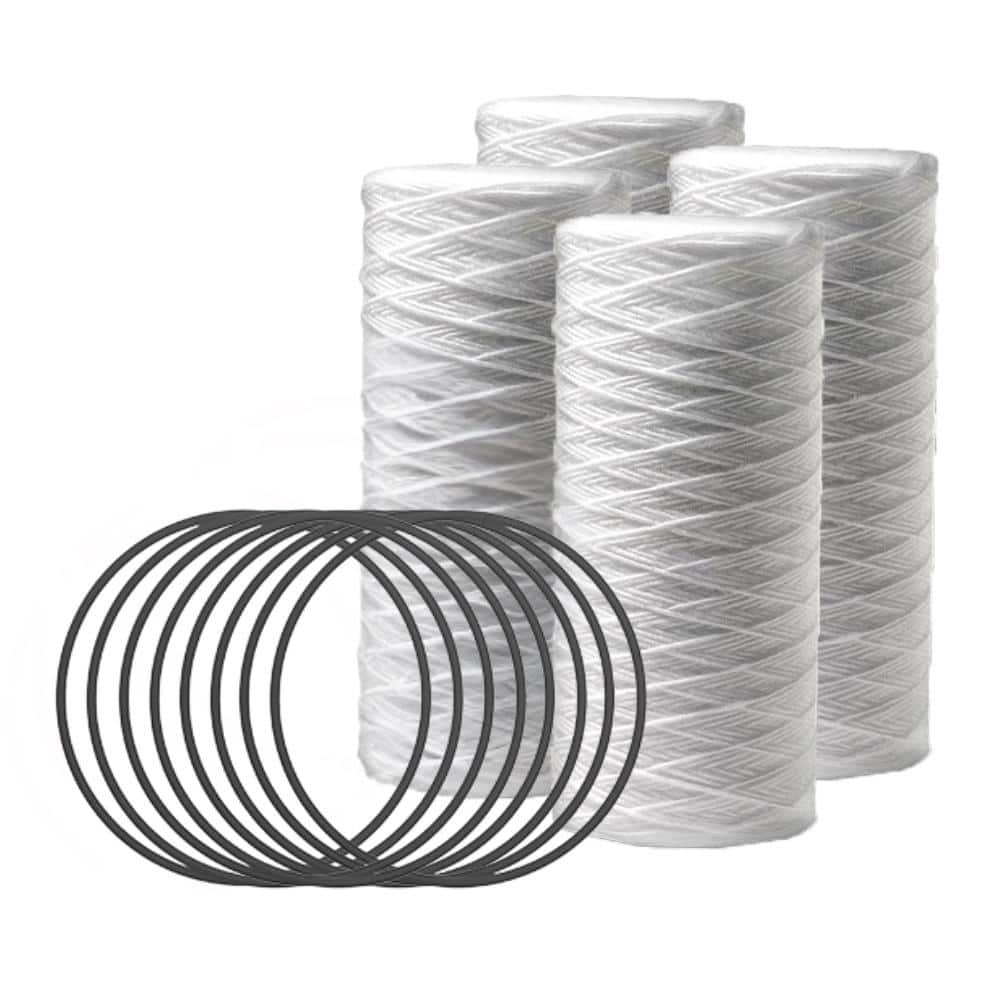 PENTAIR 10 in. 5 Micron Sediment Walter Filter Cartridge (4-Pack) PC40 ...