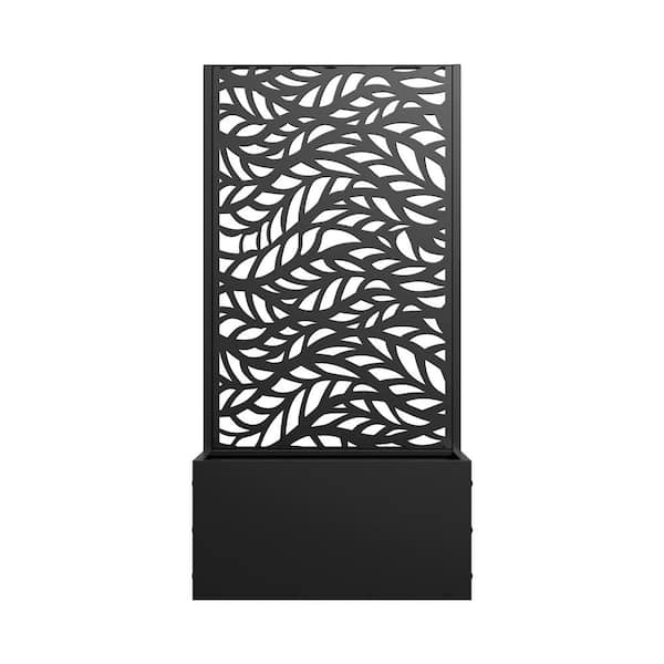 Metal Iron Black rectangle Planters Planting Box Trellis for Climbing ...