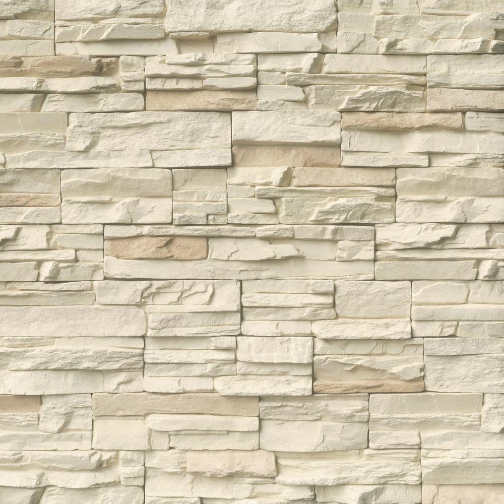 MSI Earthecho 9 in. W x in. L Natural Ivory Manufactured Stone Flat ...