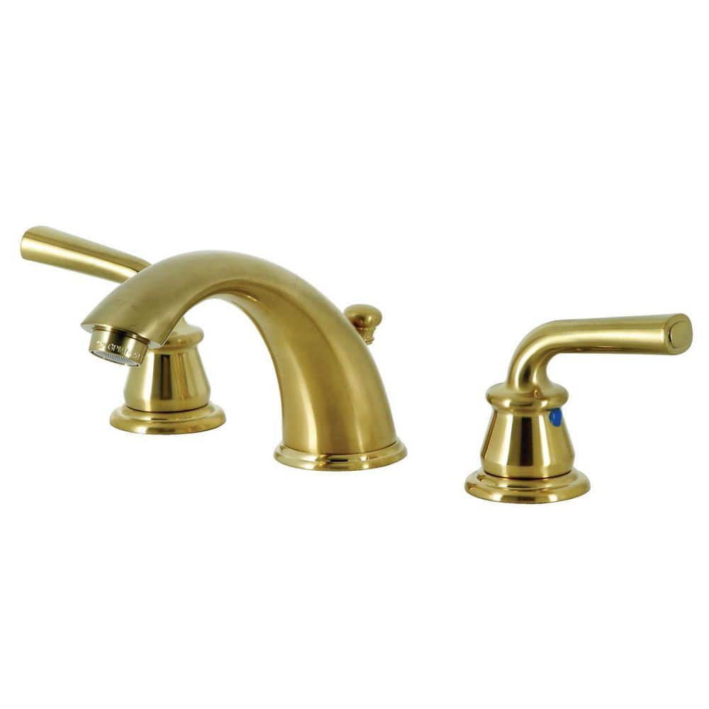 Kingston Brass Restoration 2-Handle 8 in. Widespread Bathroom Faucets ...
