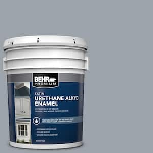 BEHR PREMIUM 5 gal. #MQ5-22 Rainmaster Urethane Alkyd Semi-Gloss Enamel ...