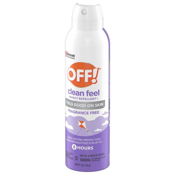 OFF! Clean Feel Picaridin Mosquito Repellent, Everyday Aerosol Bug ...