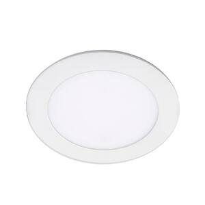 NuWatt 4 in. LED White Adjustable Retrofit Recessed Housing 5 CCT 2700K ...