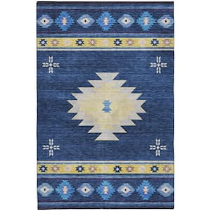 Addison Rugs Dream Shag Premium Machine Washable Abstract ADS179 Blue 3 ...